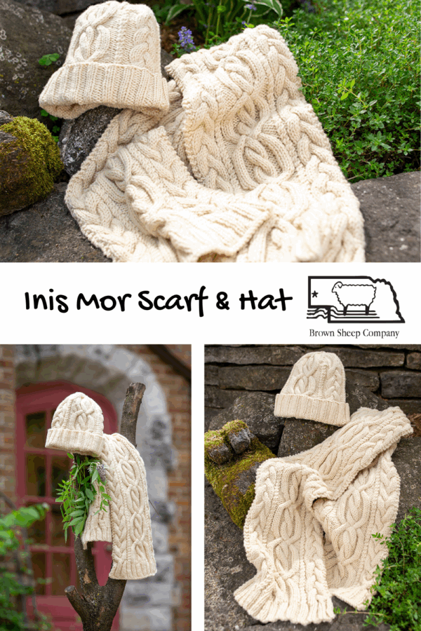 Inis Mor Scarf and Hat - Brown Sheep Company, Inc.